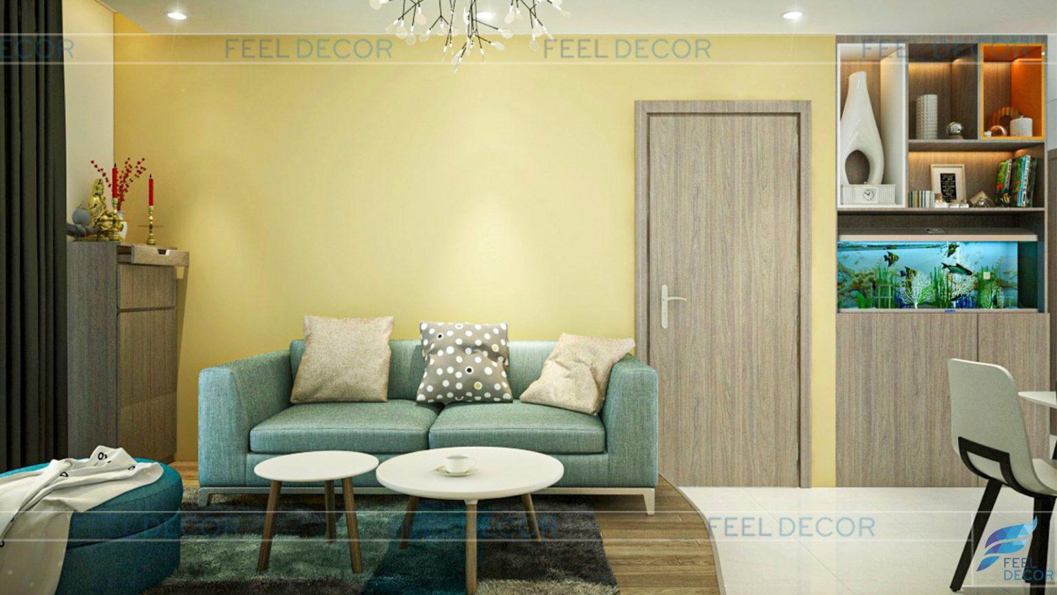 Thiết kế thi công nội thất căn hộ 73m2 chung cư The Everrich Infinity